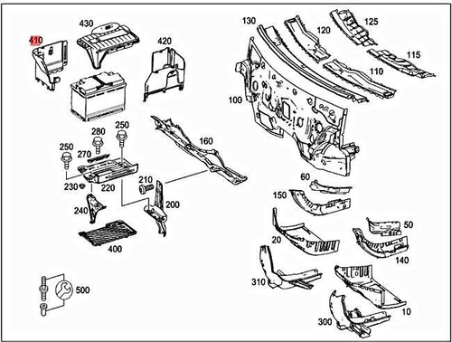 Genuine MERCEDES BBDC W242 C117 W176 X117 X156 Cover 2465410105 | eBay