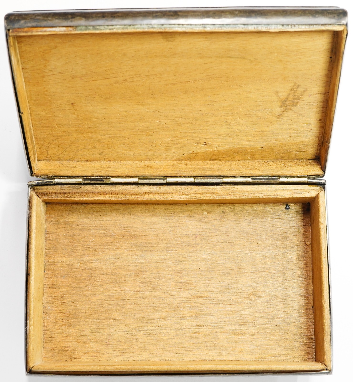 .925 Sterling Silver Cedar Lined Cigarette/ Cigar Box | eBay