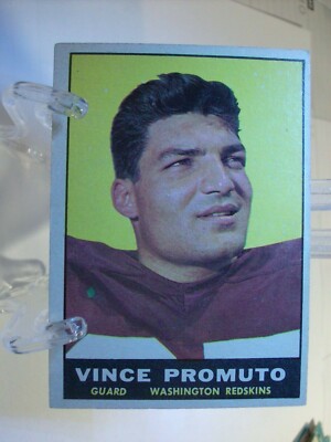 1961 Topps Football #128 - Vince Promuto RC - Washington Redskins 61 ...