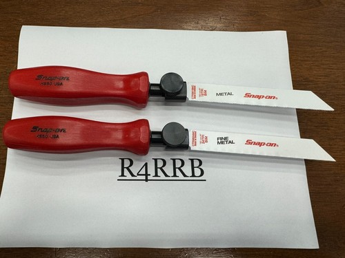 Snap-on Tools NEW RED Hard Handle Quick Cutter Hand Saw 2 Piece Set ...