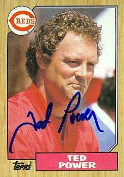 Ted Power autographed Baseball Card (Cincinnati Reds) 1987 Topps #437 ...