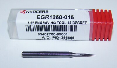 15 DEGREE MICRO CARBIDE ENGRAVING TOOL Kyocera Microtools EGR1250-015 ...