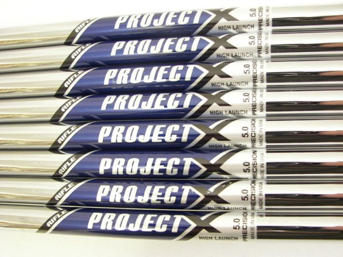 NEW Rifle Project X 3-PW Set of 8 Hi Launch Shafts 5.0 HL Regular+370 ...