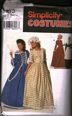 9713 Vintage Simplicity Sewing Pattern Misses Costume Prairie Pioneer ...