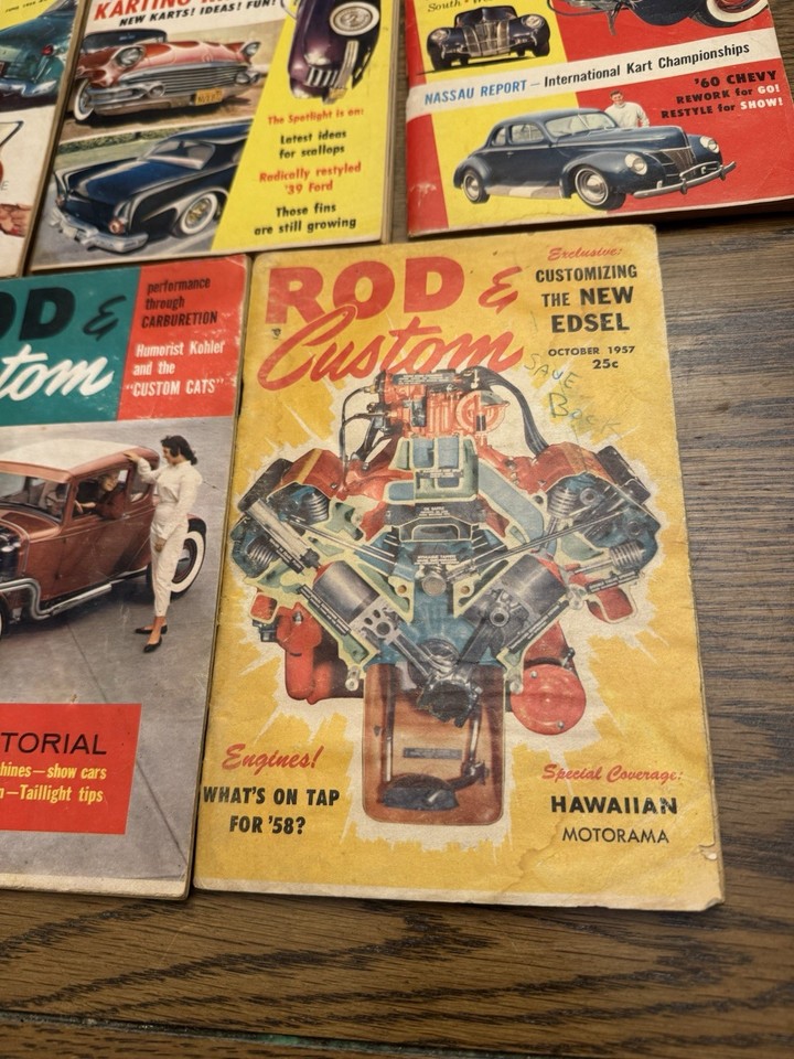Vintage 1950's Original CAR CRAFT, ROD AND CUSTOM, Other Hot Rod ...