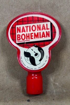 Super RARE! Vintage National Bohemian Beer Tap Handle Mr Boh Baltimore ...