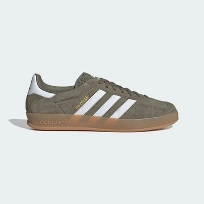 13M - [New] Men's adidas Gazelle Indoor Shoes Olive Strata JQ0174 | eBay