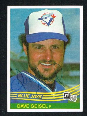 Dave Geisel #645 signed autograph auto 1984 Donruss Baseball Trading ...