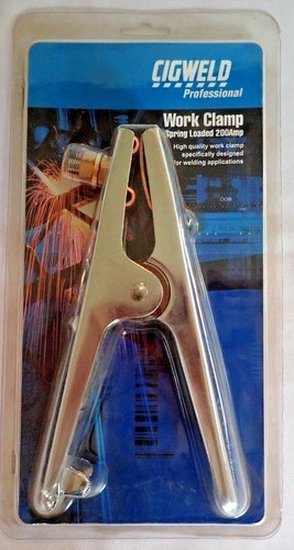 CIGWELD SPRING LOADED WELDING WORK CLAMP 200AMP @ 60% DUTY CYCLE BRAND ...