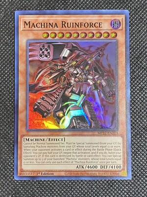 YuGiOh! - Machina Ruinforce MP22-EN203 Super Rare 1st Edition Near Mint ...