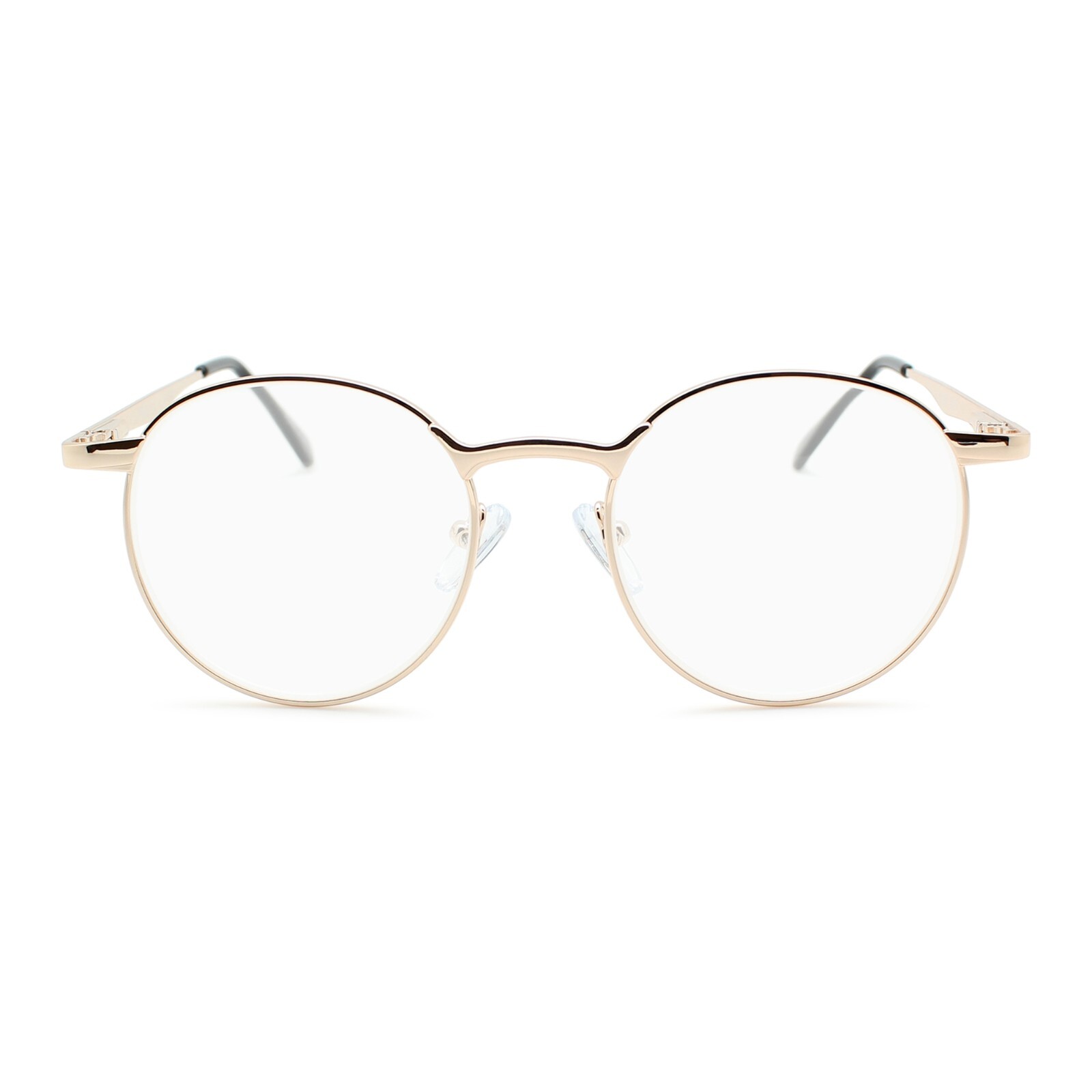Premium metal frame reading glasses retro vintage round wire rimmed ...