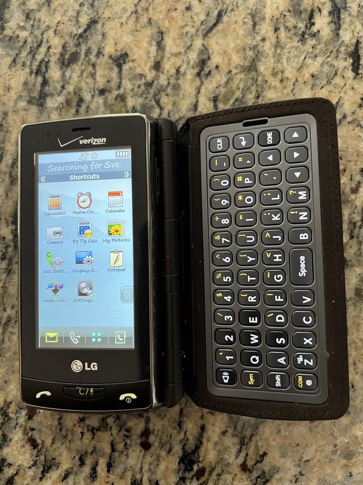 LG VX9600- Black Silver (Verizon) Cellular Phone with Keyboard/rarely ...