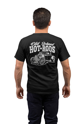 Black Vintage Coupe Hot Rod Car T-Shirt by Old School Hot Rods Apparel ...