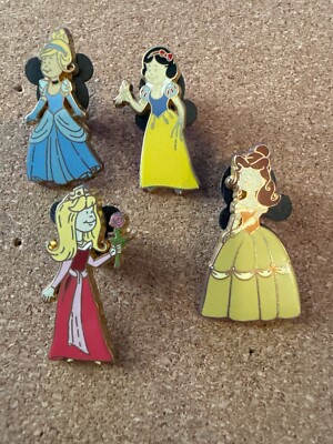 Disney Pins Princess 4 Pin Set | eBay