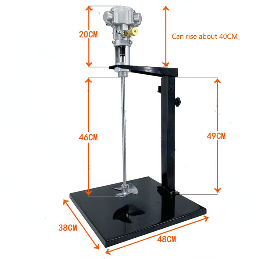 Paint Plaster Mixer Adjustable Speed Pneumatic - Handheld Air-Powered ...