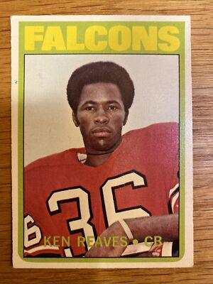1972 Topps #39 Ken Reaves Atlanta Falcons. Excellent Condition! | eBay