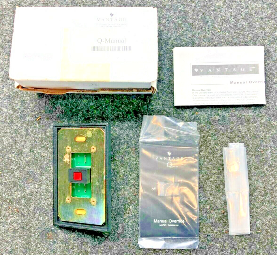 VANTAGE Controls Q- MANUAL OVERRIDE SWITCH Lighting Controls NOS | eBay