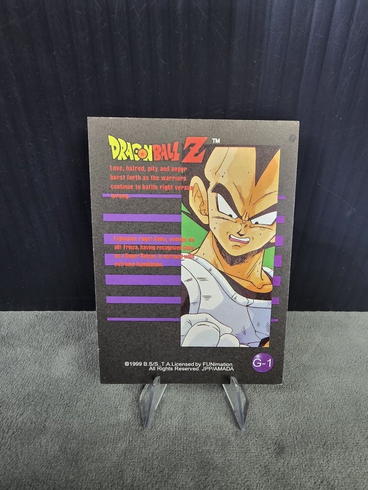 1999 Dragon Ball Z Gold Foil Set #G-1 Explosive Rage! Goku B-2 | eBay UK