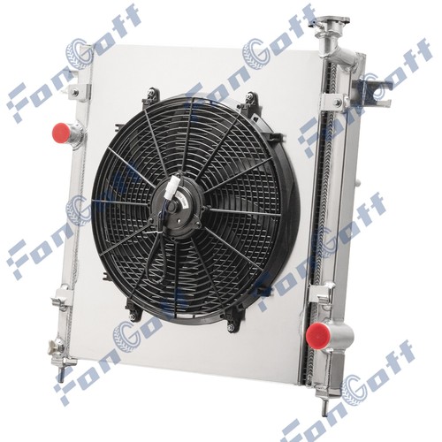 3 Row Aluminum Radiator Fan Shroud Fit 2008-2013 2012 Jeep Liberty 3.7L ...