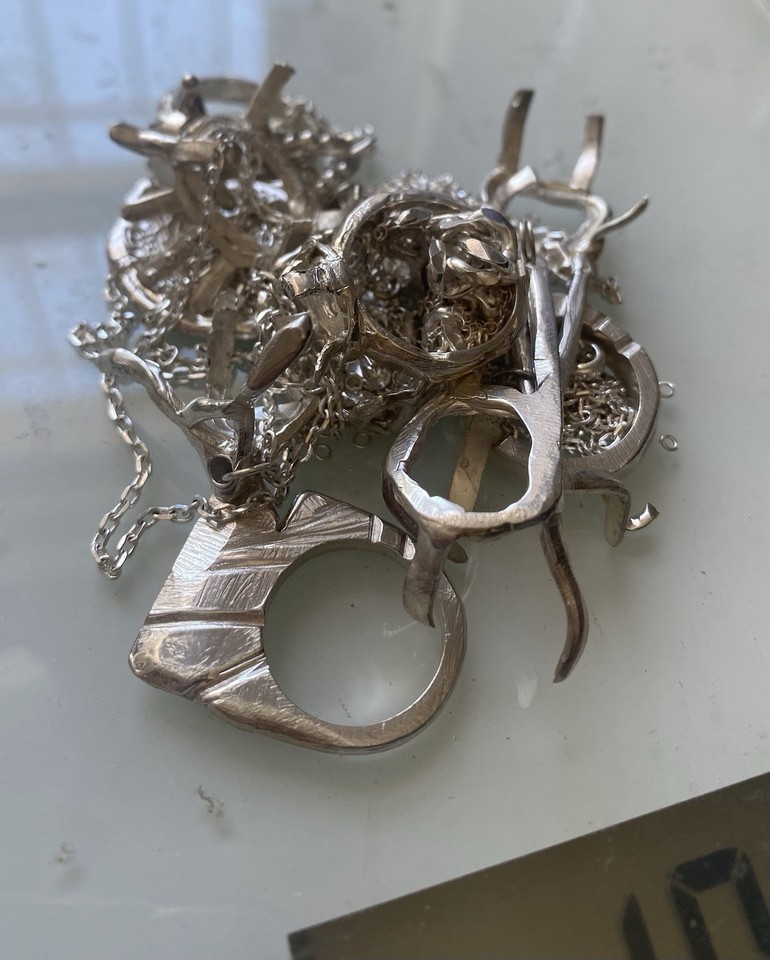 110grams is sterling silver scrap! Perfect for jewellers to melt down ...