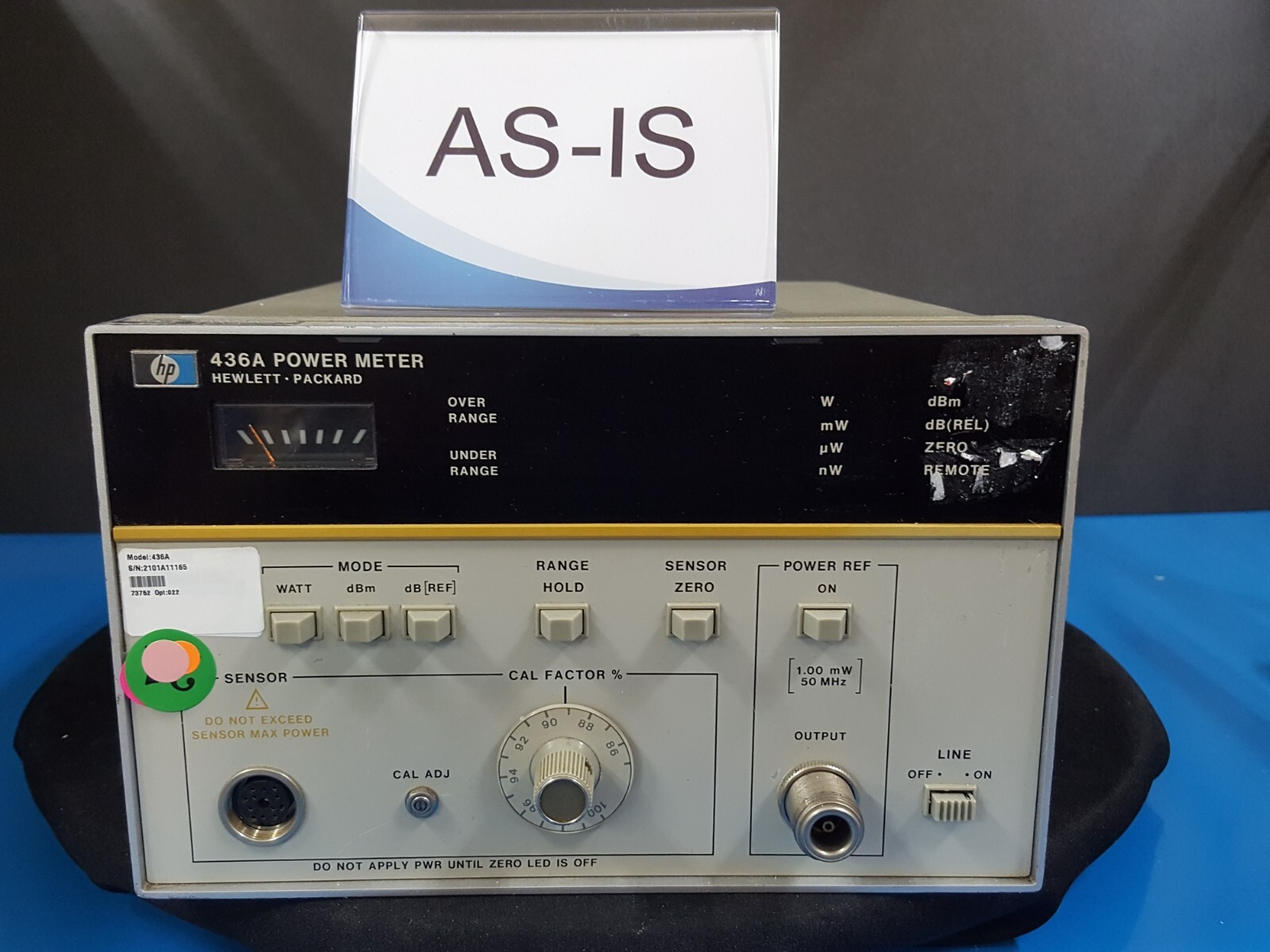 HP 436A: Power meter, W/Opt. 022, AS-IS (1165) | eBay