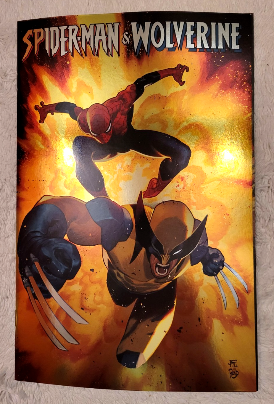 SPIDER-MAN and WOLVERINE #1 - DIKE RUAN FOIL VARIANT COVER - MARVEL ...