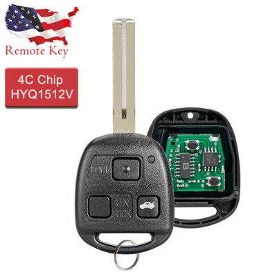Replacement for 1998 1999 2000 Lexus LS400 Key Fob Remote HYQ1512V 4C ...