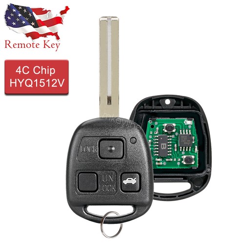 Replacement for 1998 1999 2000 Lexus LS400 Key Fob Remote HYQ1512V 4C ...