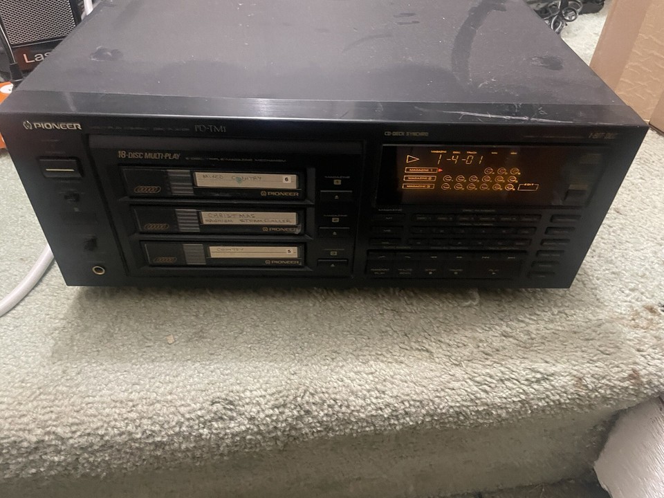 PIONEER 18 Disc Multi-Play Compact Disc CD Player PD-TM1 And PIONEER ...