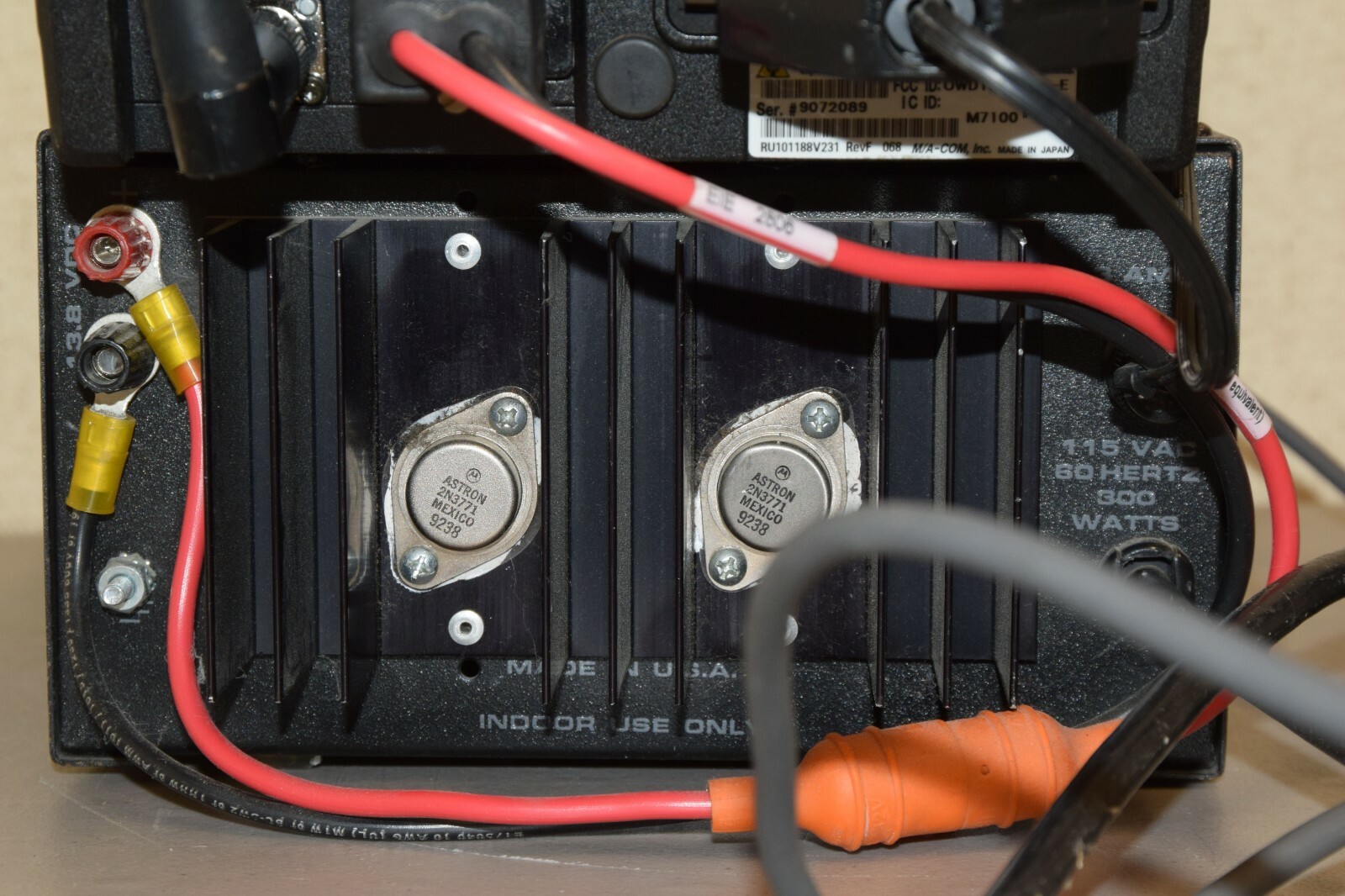 Macom M7100 IP Radio Desk Setup with Speaker Desk Mic 13.8V Power ...