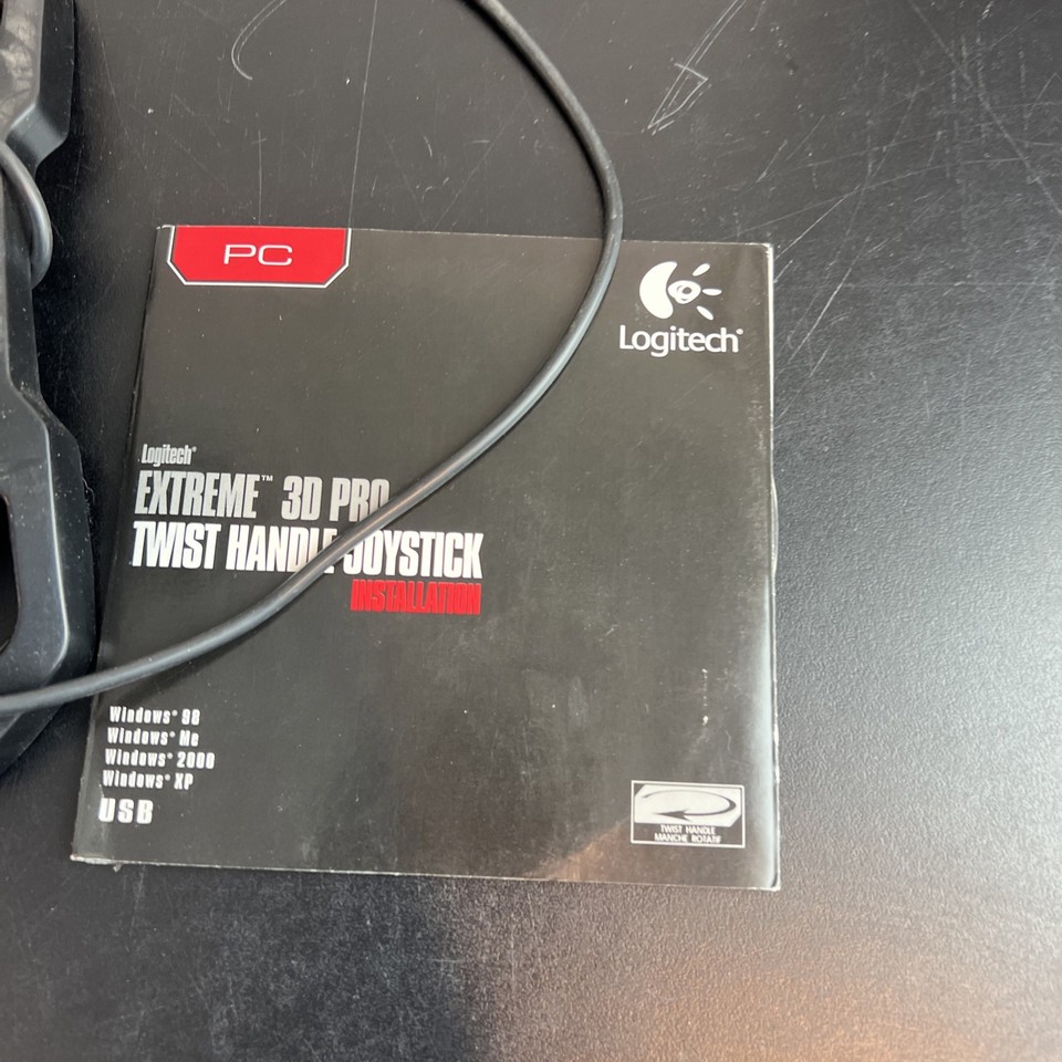 Logitech Extreme 3D Pro USB Joystick Flight Controller 863225-1000 J ...