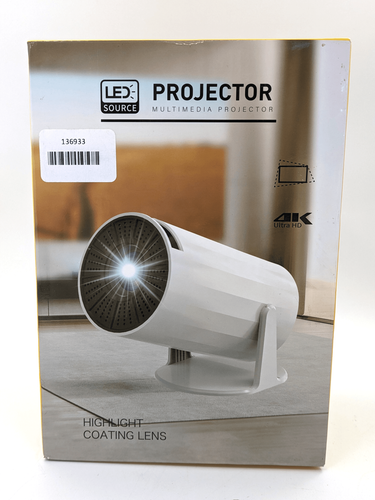 LED Source 4K Multimedia Smart Projector - White for Home Theaters | eBay