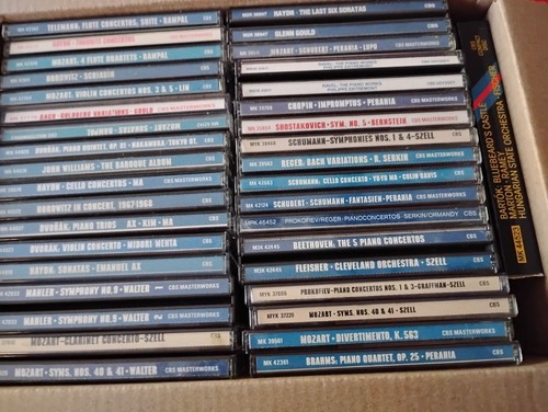 Lot of 33 CBS Masterworks classical music CDs Dvorak, Beethoven, Mozart ...