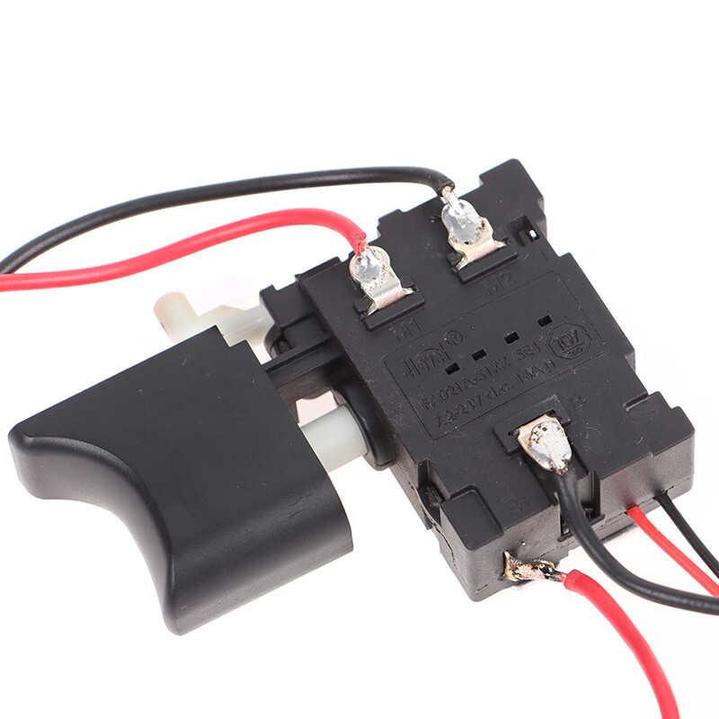 Electric Drill Dustproof Speed Control Push Button Trigger Switch DC 7. ...