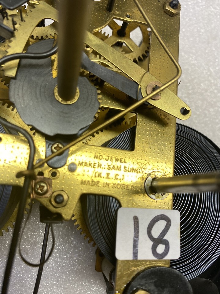 Korean Clock Movement With Hands, Gong, And Pendulum | eBay