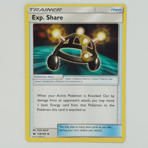 Exp. Share 118/149 Uncommon Sun & Moon Pokemon Card | eBay