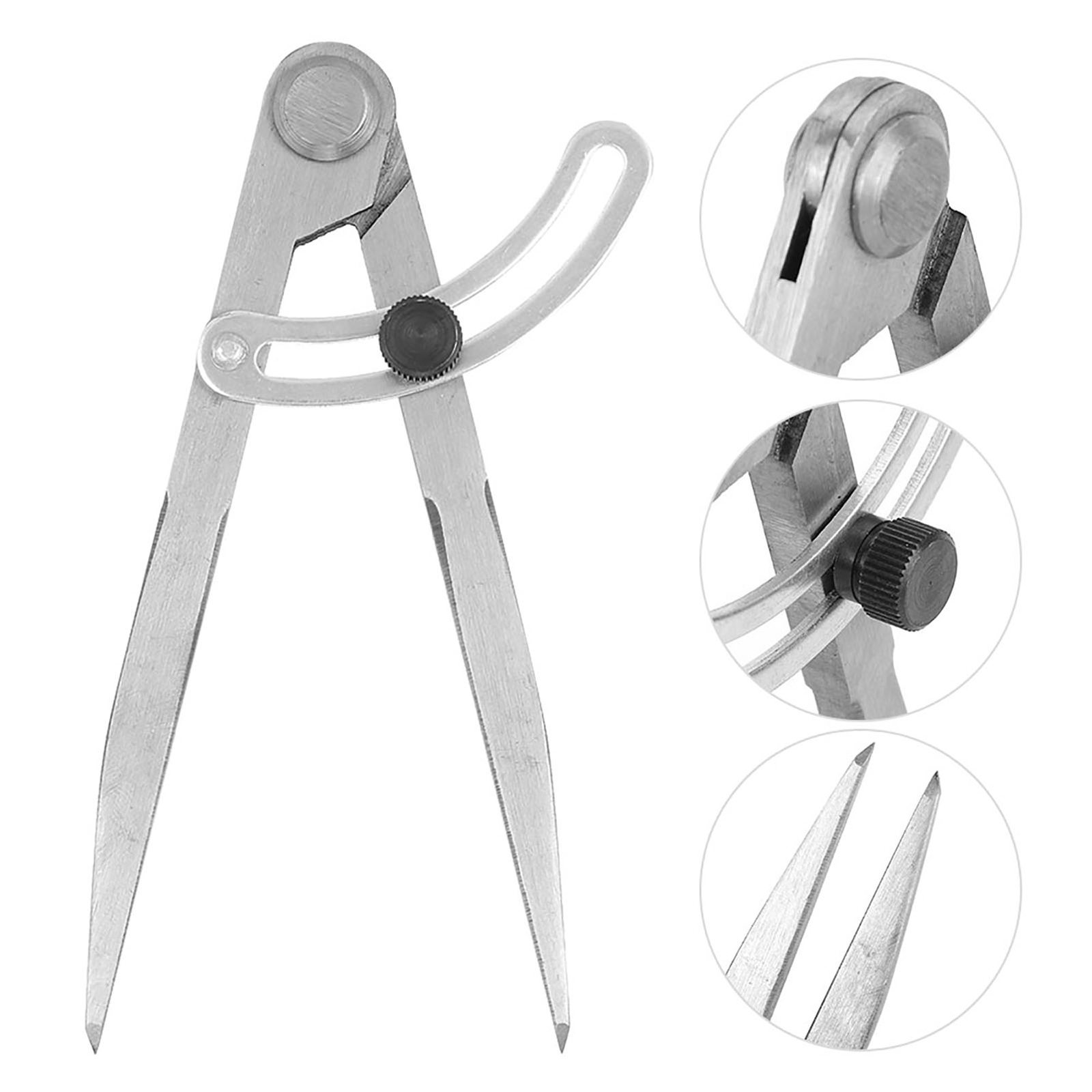 Leather Craft Compass Steel Adjustable Spacing Edge Creaser DIY Tool ...