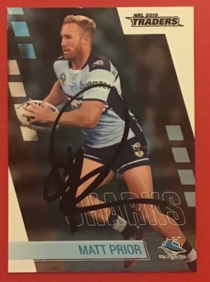 MATT PRIOR SIGNED 2019 Traders card 038 , D30 | eBay Australia