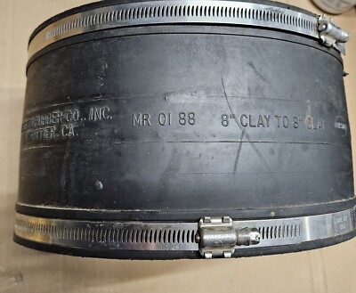 NEW Flex Seal 8" Clay Adjustable Repair Coupling | eBay