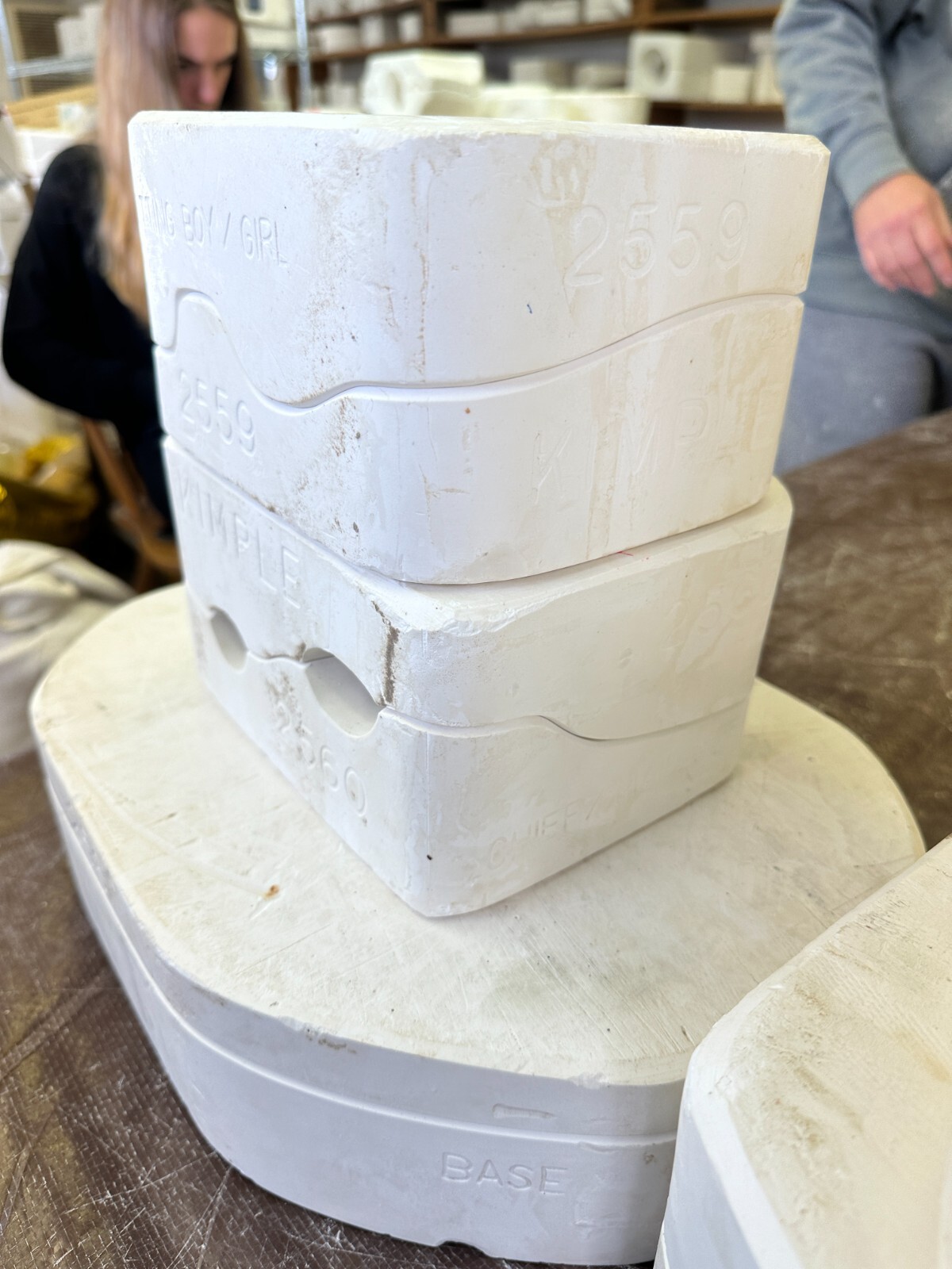 VINTAGE KIMPLE CERAMIC MOLD #2556/2557/2558/2559/2560/2561 INDIAN ...