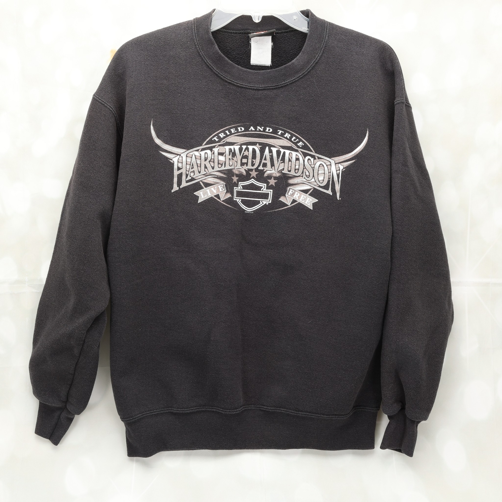 Harley Davidson Mens Crew Neck Pullover Sweatshirt Si… - Gem