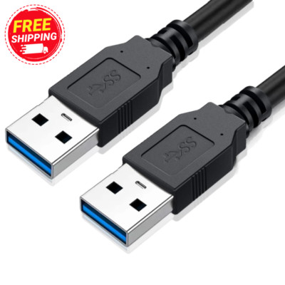 USB to USB Cable 3FT - USB 3.0 Cable USB a to USB a USB Male to Male ...