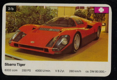 Sbarro Tiger Kwartet card/Quartet card/Spielkarte Trading Card | eBay