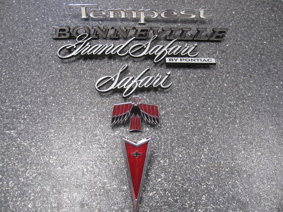 Pontiac OEM Vintage Emblems Assortment | Genuine OEM