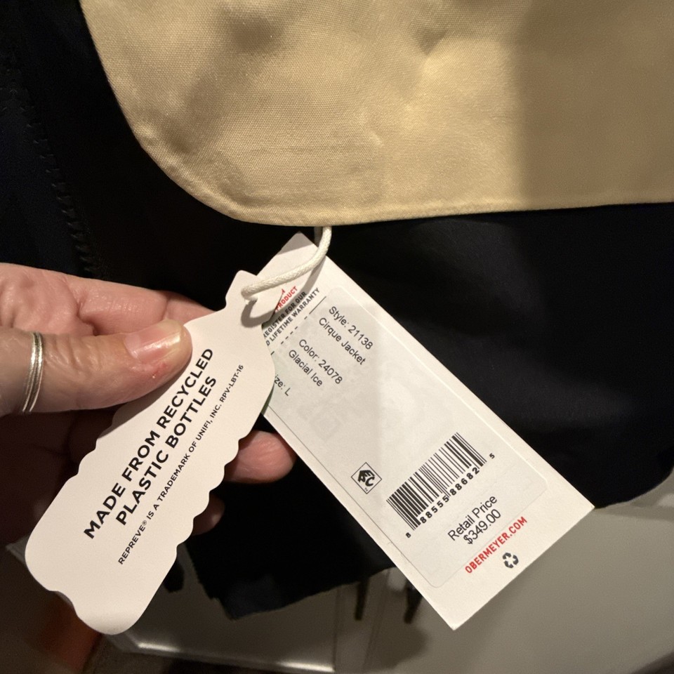 Mens OBERMEYER Cirque Ski Snowboarding Jacket Glacial Ice Men's Size Large $349 | eBay