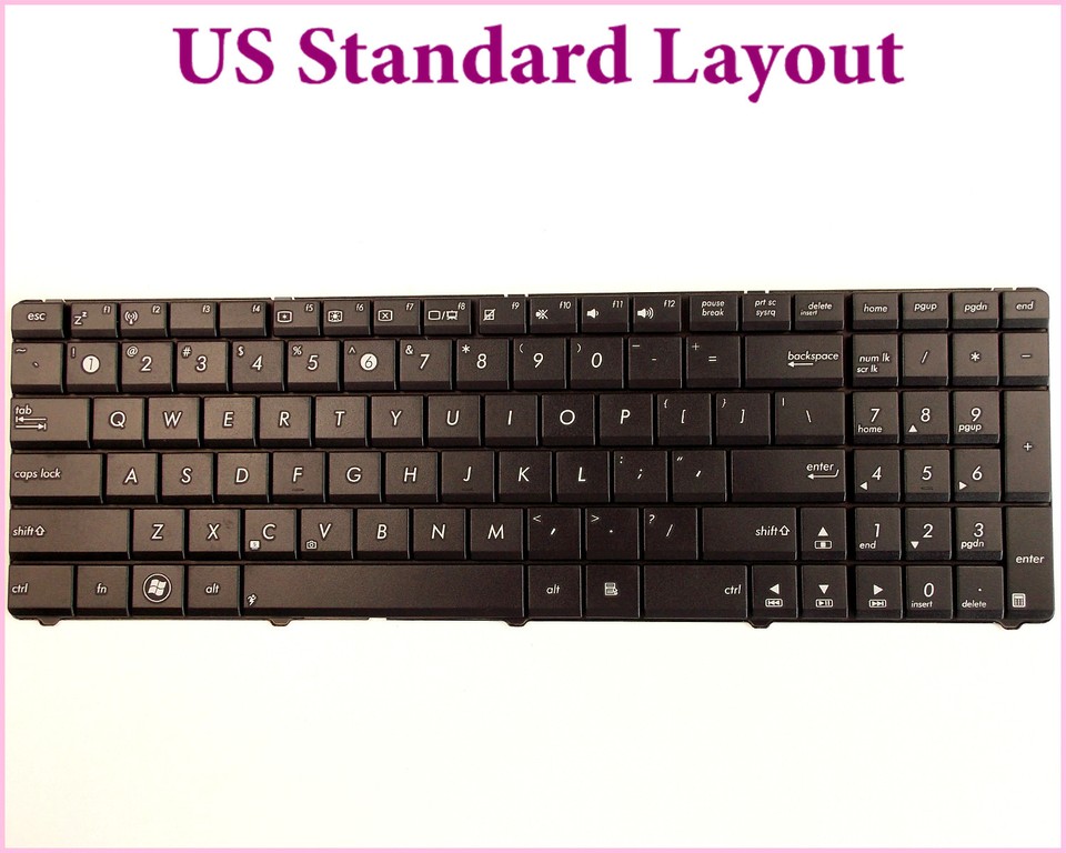 Laptop Keyboard For Asus G53SW A72DY A72JK A72JR A72JT A72JU A73SD K52 ...