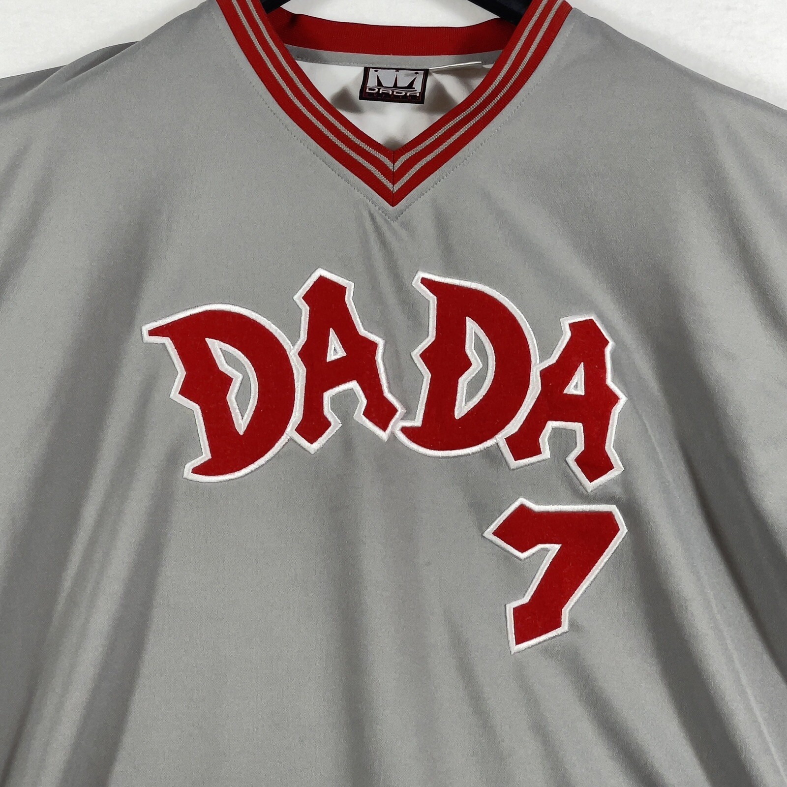 Dada Supreme Jersey Men’s Size L Vintage 90’s Hip Hop Grey Red #7 | eBay