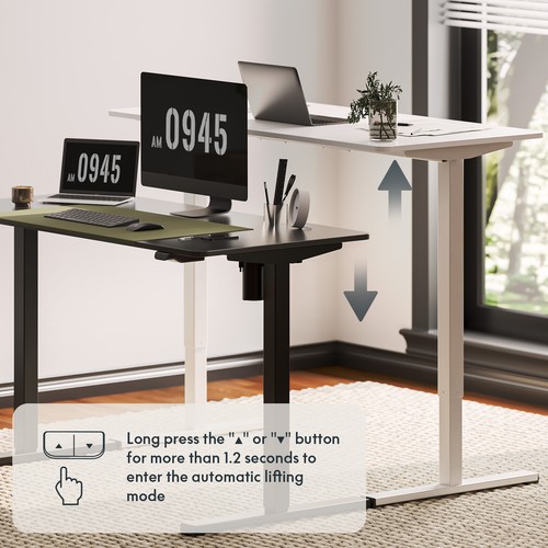 FlexiSpot 48in Whole Piece Desktop Height Adjustable Home Office ...