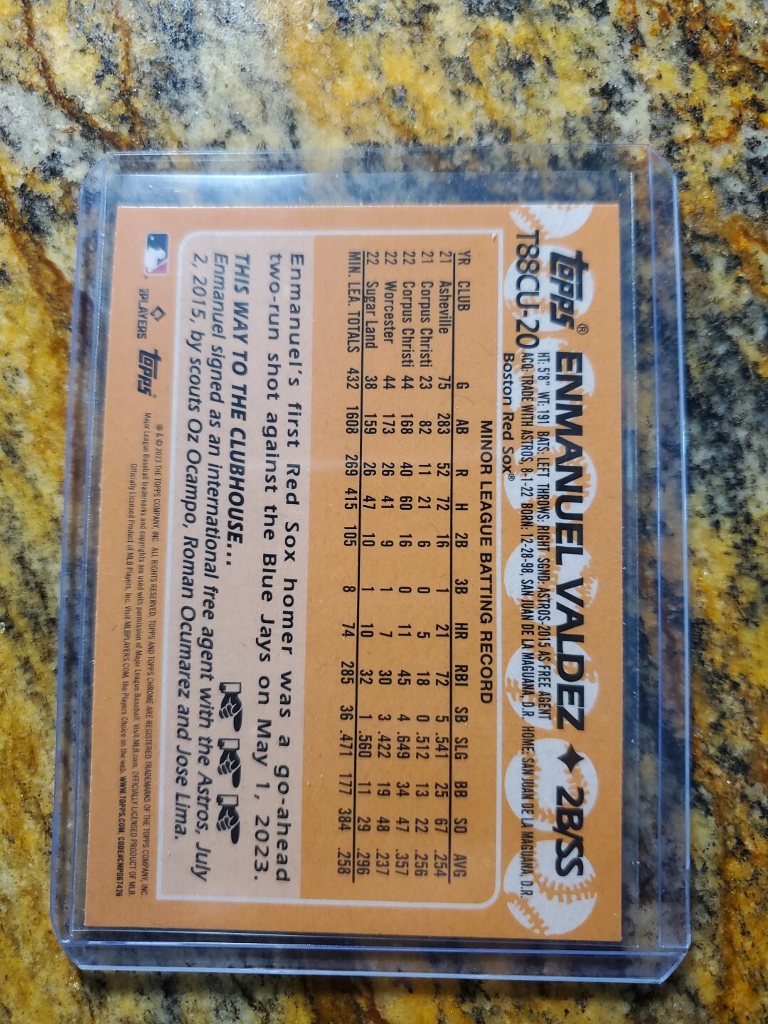 2023 Topps Update Silver Pack Mojo Refractor Emmanuel Valdez RC Boston ...