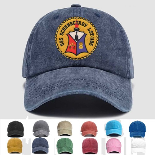 Custom Embroidered Hat LST-1185 USS Schenectady, Veteran Cap, Trucker ...
